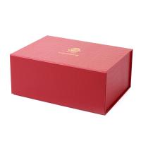 China Varnishing Red Magnetic Cardboard Gift Boxes / Magnetic Box Packaging for sale