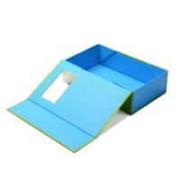 China Durable Cardboard Paper Foldable Magnet Gift Box With Window Custom Size for sale