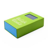 China Durable Cardboard Paper Foldable Magnet Gift Box With Window Custom Size for sale