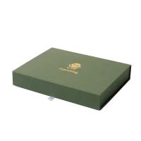 China Green Magnetic Paper Gift Box Custom Logo / Foldable Cardboard Boxes for sale