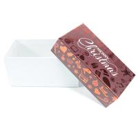 China Custom Printed Paper Christmas Box With Lid For Gift Packaging for sale