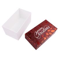 China Custom Printed Paper Christmas Box With Lid For Gift Packaging for sale