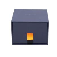 China Custom Small Matt Black Luxury Paper Cardboard Drawer Gift Box for sale