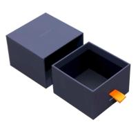 China Custom Small Matt Black Luxury Paper Cardboard Drawer Gift Box for sale