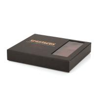 China Custom Luxury Cardboard Magnetic Closure Gift Boxes With Window for sale