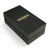 China Custom Premium Rigid Cardboard Clamshell Wine Box With EVA Foam Insert for sale