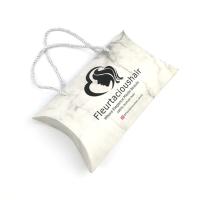 China Custom Weave Wig Packing Pillow Box For Hair Extension Packaging for sale