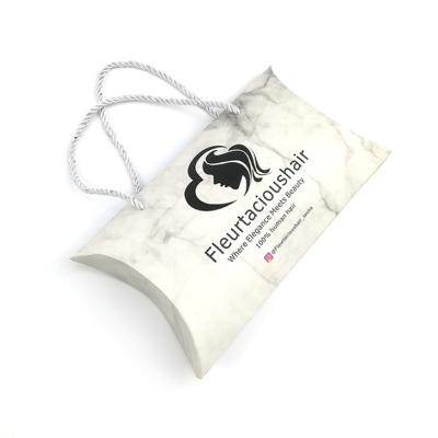 China Custom Weave Wig Packing Pillow Box For Hair Extension Packaging for sale