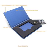 China Custom Printed Logo VIP Card Boxes / Cardboard Gift Packaging Magnetic Box for sale