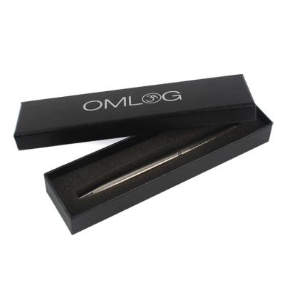 China Custom Logo Two Piece Promotional Gift Paper Pen Packaging Box for sale
