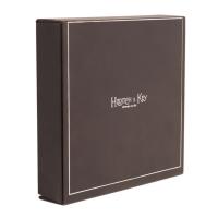 China Luxury Black Flip Top Hijab Gift Box Packaging With Custom Logo for sale