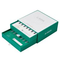 China Customized Luxury Rigid Cardboard Two Layer Double Drawer Box Packaging With Sliding Cover for sale