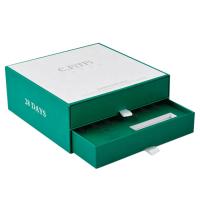 China Customized Luxury Rigid Cardboard Two Layer Double Drawer Box Packaging With Sliding Cover for sale