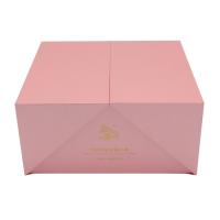 China Custom Luxury Paper Pink Lingeries Packaging Box For Sexy Underwear Packing for sale