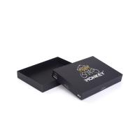 China Custom Luxury Cardboard Matte Black Boxes For Clothing Packaging for sale