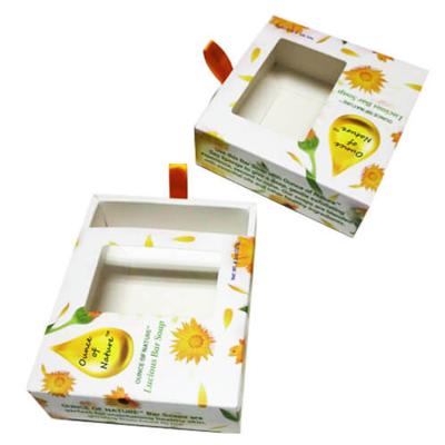 China Custom Printed Paper Die Cut Soap Boxes For Home Made Soap for sale