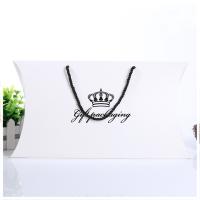 China Custom Logo Printing Paper Pink Pillow Gift Box Wholesale Pillow Box Packaging For Hair Bundles for sale