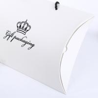 China Custom Logo Printing Paper Pink Pillow Gift Box Wholesale Pillow Box Packaging For Hair Bundles for sale