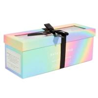 China Custom Logo Printed Paper Rainbow Box Packaging Fancy Bath Bomb Packaging Gift Boxes Surprise for sale