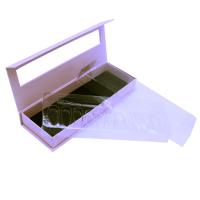 China Custom Logo Small Purple Retail Fake Artificial Empty Nail Tip Boxes False Press On Nail Packaging Box for sale