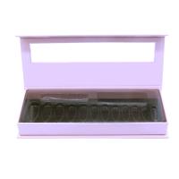 China Custom Logo Small Purple Retail Fake Artificial Empty Nail Tip Boxes False Press On Nail Packaging Box for sale