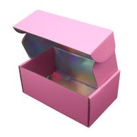 China Custom Logo Printed Paper hologram gift box Holographic Mailing Mailer shipping Packaging Box for sale
