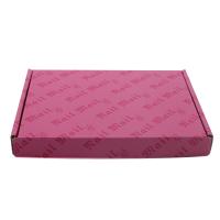 China Custom Logo Printing Corrugated Cardboard Red Small Thin Holographic Mailer Box Packaging Holographic Foil Packing Box for sale