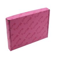 China Custom Logo Printing Corrugated Cardboard Red Small Thin Holographic Mailer Box Packaging Holographic Foil Packing Box for sale