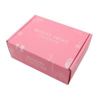 China Personalised Corrugated Cardboard Empaques Para Envios Custom Size Hot Pink Shipping Boxes And Bag for sale