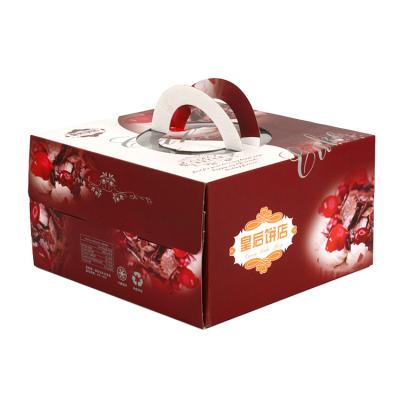 China Custom Elegant Paper Mini Big Cake Boxes 10 X 10 X 5 Wholesale Christmas Wedding Birthday Cake Box for sale