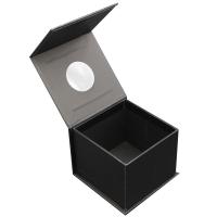 China 2020 New Design Oem Service Rigid Paper Black Square Custom  Wrist Watch Packaging Gift Box Magnetic Closure for sale