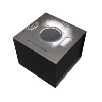 China 2020 New Design Oem Service Rigid Paper Black Square Custom  Wrist Watch Packaging Gift Box Magnetic Closure for sale