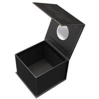 China 2020 New Design Oem Service Rigid Paper Black Square Custom  Wrist Watch Packaging Gift Box Magnetic Closure for sale
