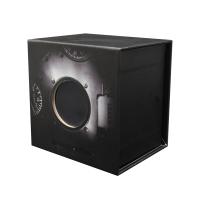 China 2020 New Design Oem Service Rigid Paper Black Square Custom  Wrist Watch Packaging Gift Box Magnetic Closure for sale