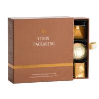 China Custom Logo Printed Paper Compartment Truffle Chocolate Gift Packaging Box With Dividers for sale