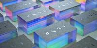 China Custom Printed Paper Silver Foil Holographic Business Cards for sale