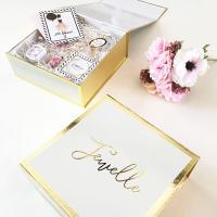 China Custom Printed Rose Gold Bridal Bridesmaid Proposal Gift Box Will You Be My Bridesmaid Boxes for sale