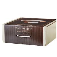 China Custom Printed Black Cardboard Large Big Fedora Cap Hat Packaging Shipping Box With Handle for sale