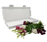 China Custom Logo Printing Paper Letter Flower Packaging Shipping Boxes For Roses for sale