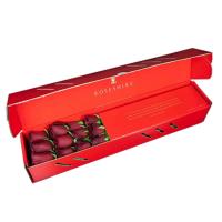 China Custom Logo Printed Paper Luxury Preserved Bouquet Roses Flower Box Packaging for sale