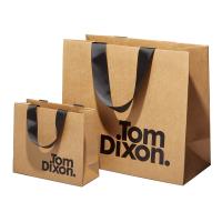 China Custom Printed Folding Papper Carrier Bags Luxury Brand Paper Shopping Bags For Boutique for sale