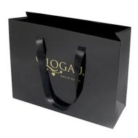 China Custom Printed Folding Papper Carrier Bags Luxury Brand Paper Shopping Bags For Boutique for sale