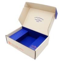 China Custom Eco Friendly Skin Care Products Packing Shipping Box With Corrugated Insert for sale