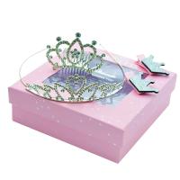 China Custom Printed Paper Bride Headdress Headwear Tiara Packaging Box With Insert Foam for sale