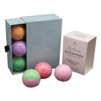 China Custom Logo Printed Paper Baby Gift Packaging Boxes For Bath Bombs for sale