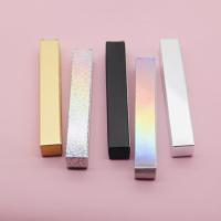 China Custom Logo Printing Pink Gold Holographic Lip Gloss Lipgloss Tube Packaging Box for sale
