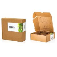 China Custom Printed Paper Corrugated Cardboard Grown Live Plant Shipping Box For Plant Packaging for sale