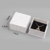 China Customized Logo Printing Marble Pendant Brooch Cufflink Jewelry Gift Box Packaging for sale