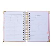 China Custom Printing Spiral Vintage Leather Journal Notebook Planner for sale