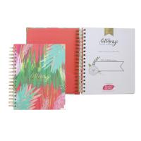 China Custom Printing Spiral Vintage Leather Journal Notebook Planner for sale